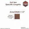 2x2 Ipe (Eased-Edge) Specific Lengths • IpeWoods.com